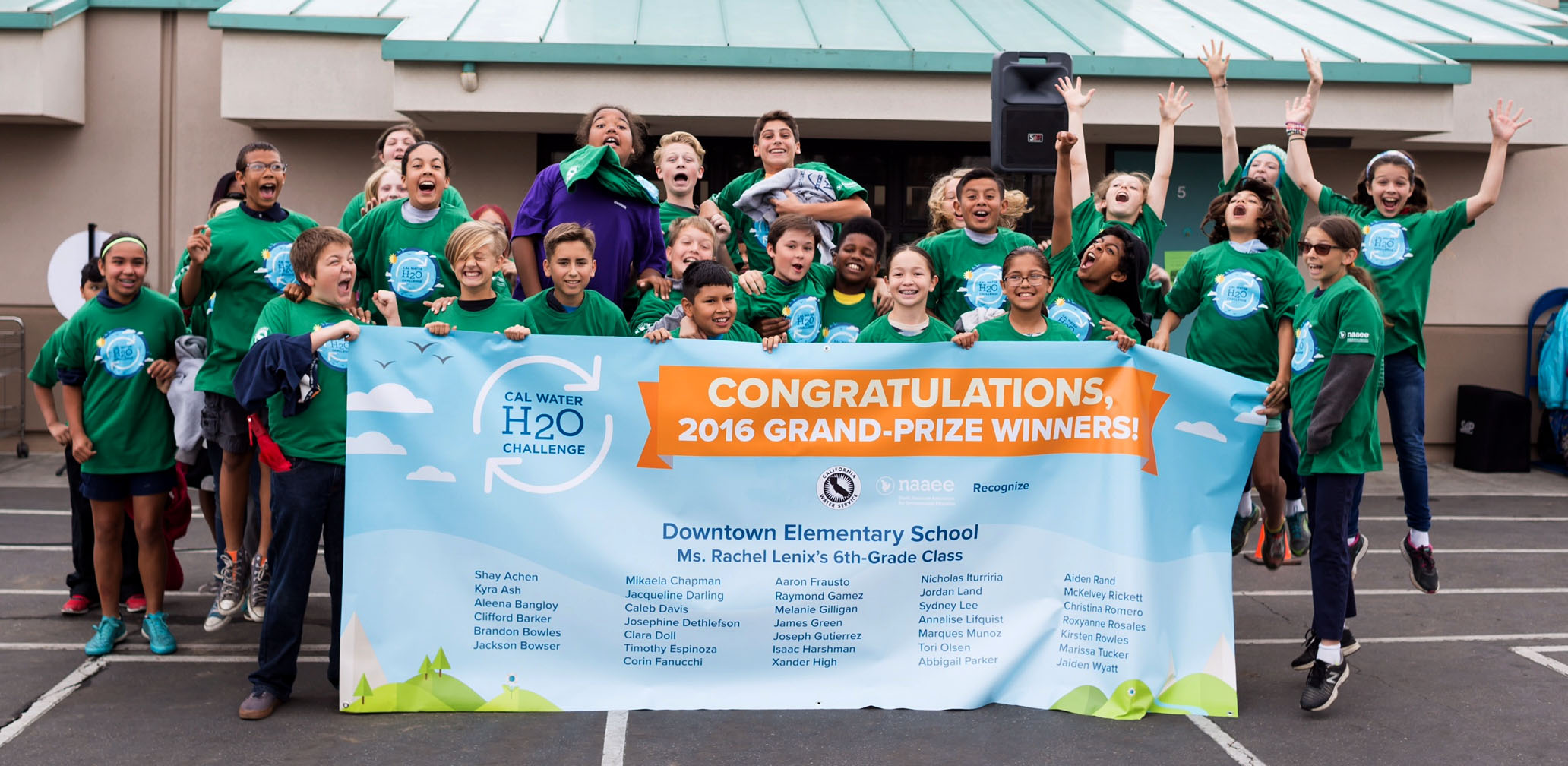 H2O Challenge winners - Cal Water